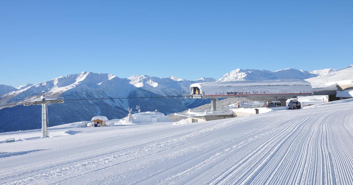 Pisten und Lifte im Skigebiet Schwemmalm