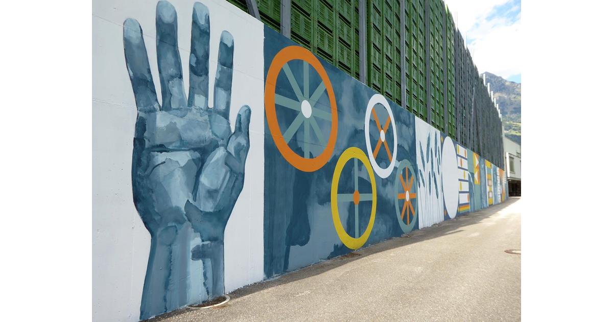 Discover the mural for Peter Mitterhofer in Tel - South Tyrol