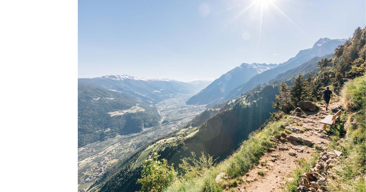 Wanderwege Dorf Tirol - Wanderungen mit Panoramablick auf Meran